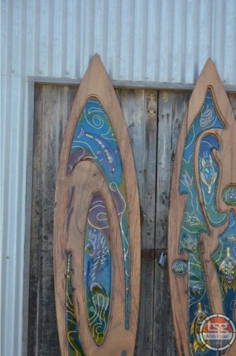 Collaborative Aboriginal Fused Art Glass - Tradition Stained Glass