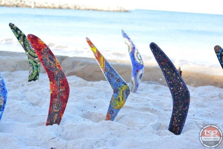 Collaborative Aboriginal Fused Art Glass - Tradition Stained Glass