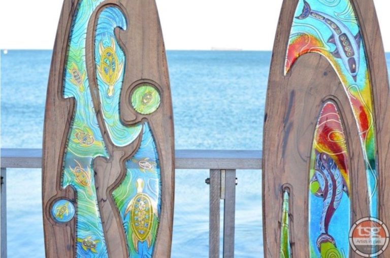 Collaborative Aboriginal Fused Art Glass - Tradition Stained Glass