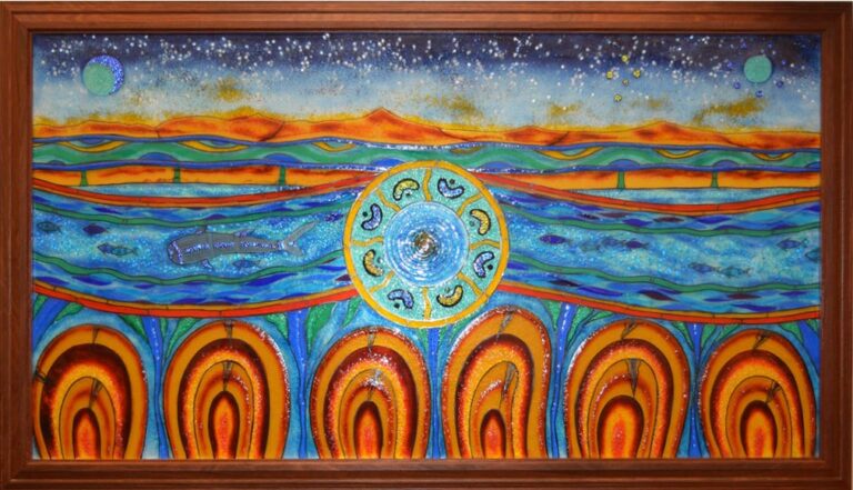 Collaborative Aboriginal Fused Art Glass - Tradition Stained Glass